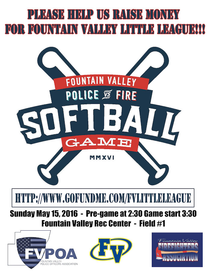 POLICE vs FIRE SOFTBALL GAME - FVPOA